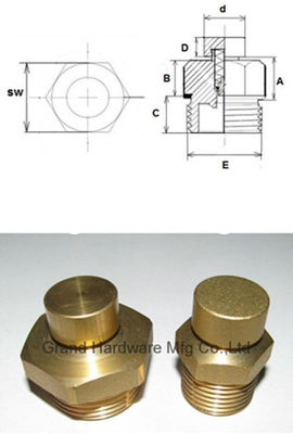 NPT thread 1 inch brass breather vents