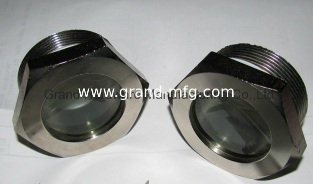 Metric thread M60 male thread Nickel plated Steel liquid level Sight ...