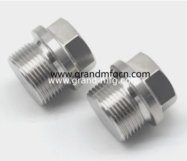 hydraulic SUS304 plug custom SS304 stainless steel hexagon plugs square ...