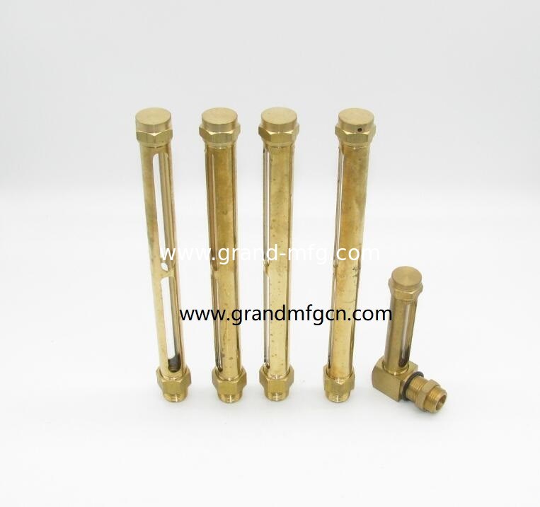 NPT1/4 INCH Brass oil level gauge indicator with level marks for Thin ...