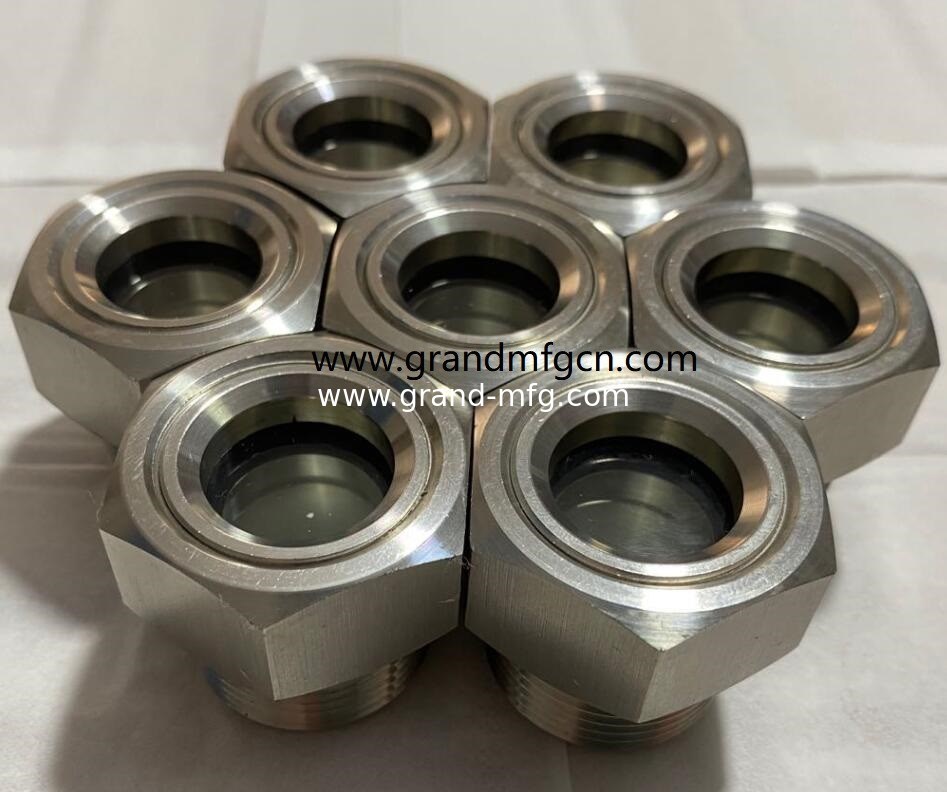 NPT 1/2 inch stainless steel 304 oil lubrication system visual oil ...