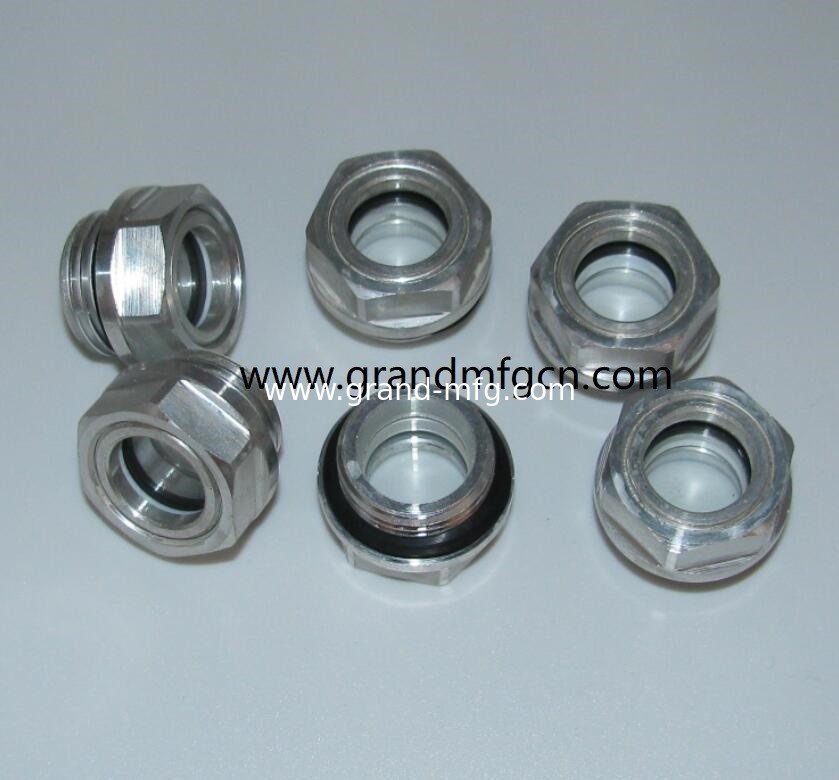 M42X1.5 Aluminum blower lubrication system Oil levels Hex screw-in Oil ...