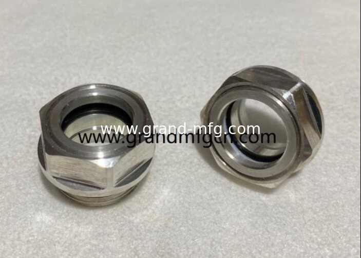 corrosion resistant sewing machine aluminum sight gauge indicators hex ...