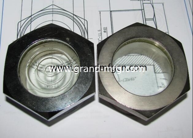 NPT 1,1/2 inch BITZER fused steel sight glass with floating ball fire ...