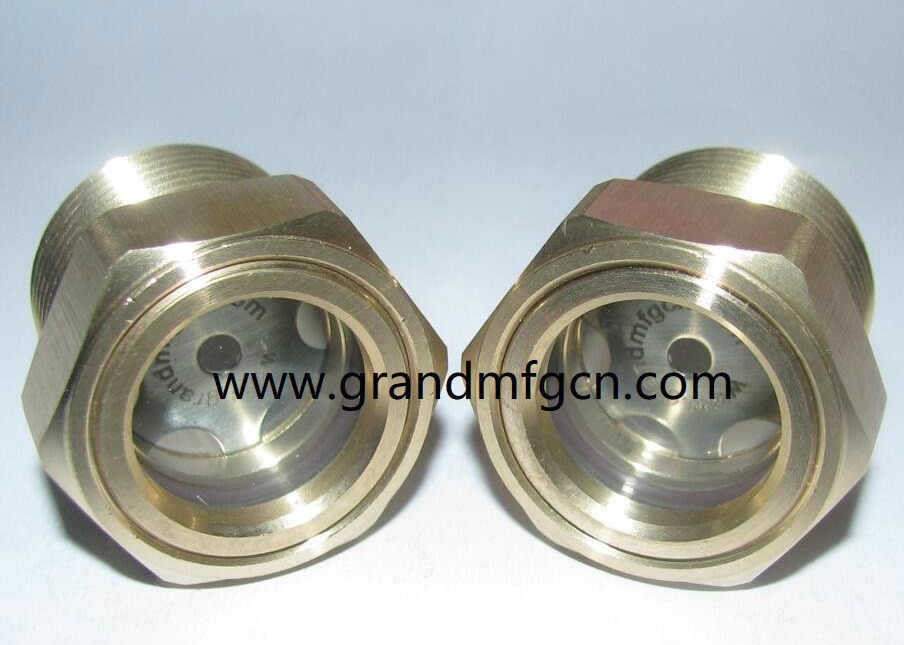 NPT thread 1/2" 3/8”3/4" 1" 3-D BULLSEYE COOLANT SIGHT GLASS SURGER ...