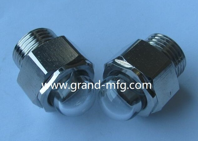 G3/8" BSP pump oil tank brass oil level checking sight glass gear box ...