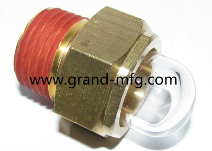G1" NPT1" brass dome oil sight glass fluid dome view port oil sight ...