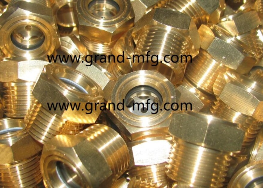 male Metric thread M22*1.5 Brass Fluid level sight glass with reflector ...