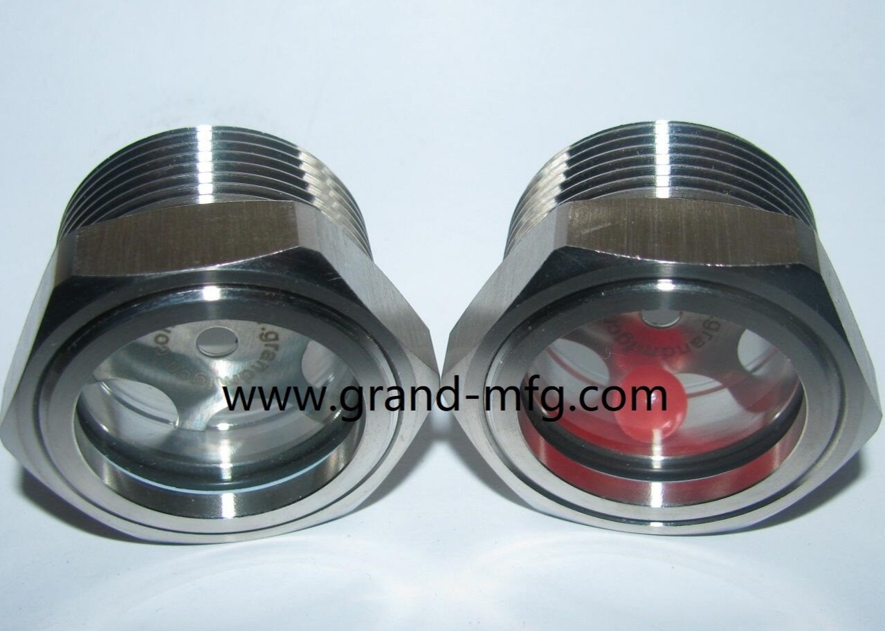1" Male NPT thread Oil Level Sight Glass for gearboxes Oil Extractor W ...