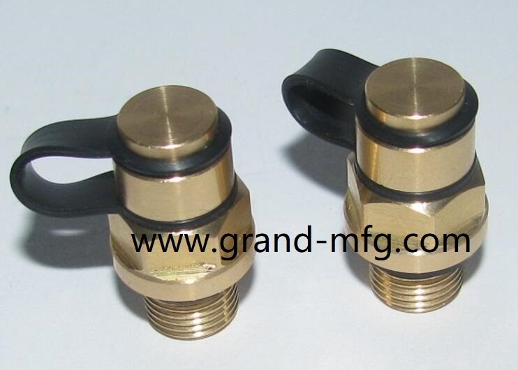 NPT thread 1/2" 1 1/2" 1 1/4" natural brass breather vent plugs,air ...