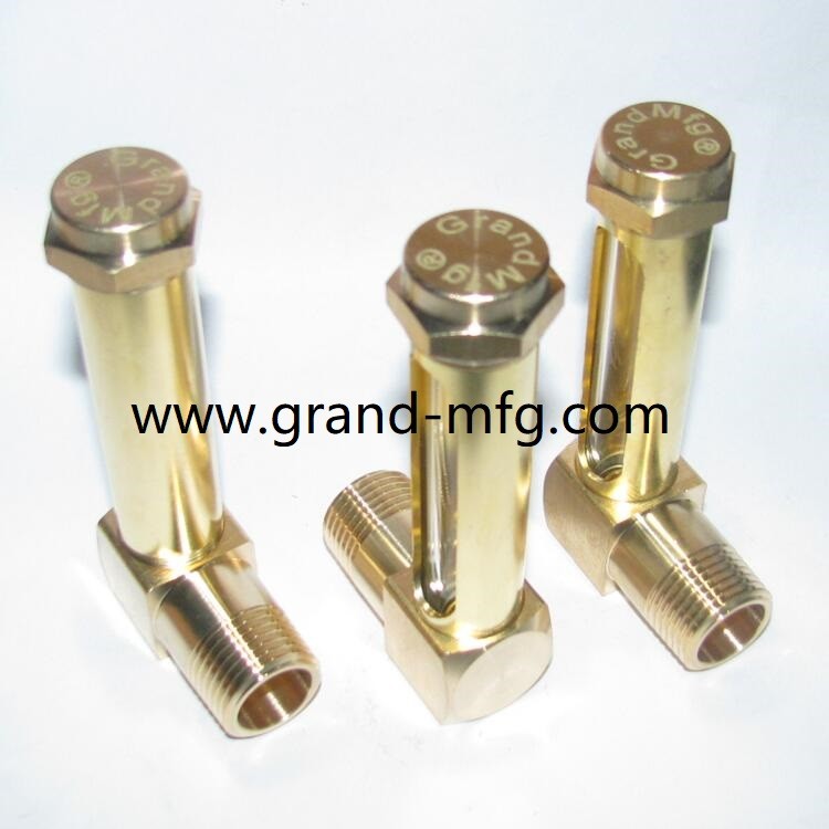 BSP1/2 INCH Brass oil level gauge indicator with level marks for Thin ...