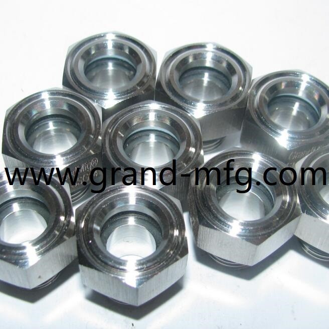 MNPT2 inch BSP 2 inch stainless steel furnace peep hole quartz glass ...