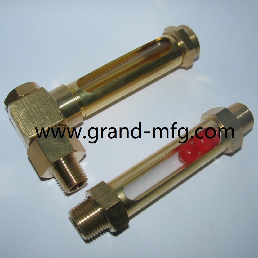 NPT pipe thread 1/2 3/4 1 inch brass observation oil level gauge oil ...