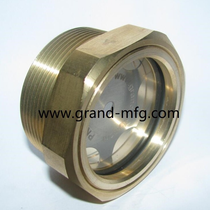 BSP G2 inch 2-1/2 Brass oil level sight glass observation sight plug ...