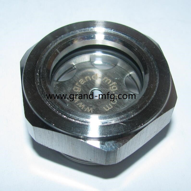 Radiator SS304 surge tank level sight glass windows for visual ...