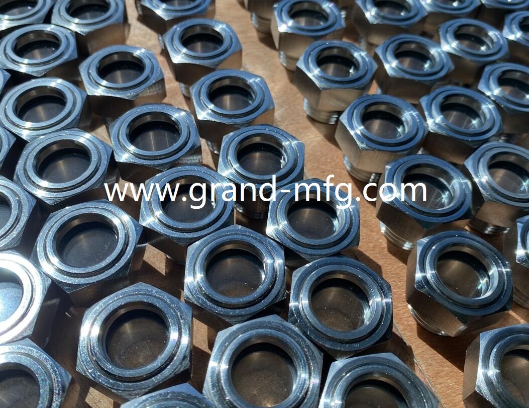 MNPT2 inch BSP 2 inch stainless steel furnace peep hole quartz glass ...