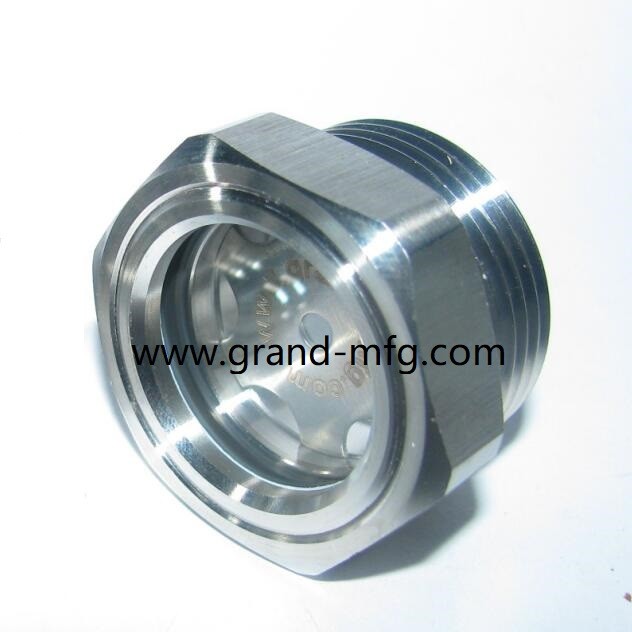 MNPT2 inch BSP 2 inch stainless steel furnace peep hole quartz glass ...