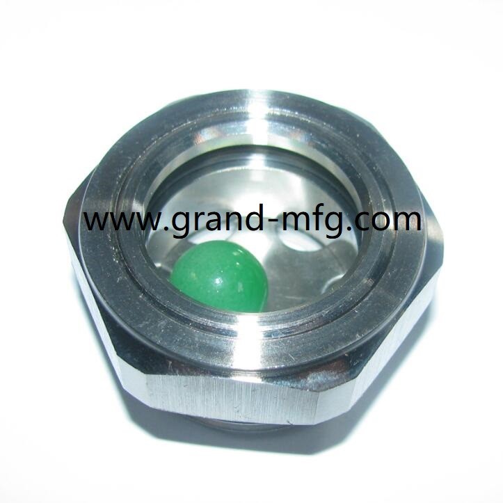 Radiator SS304 surge tank level sight glass windows for visual ...