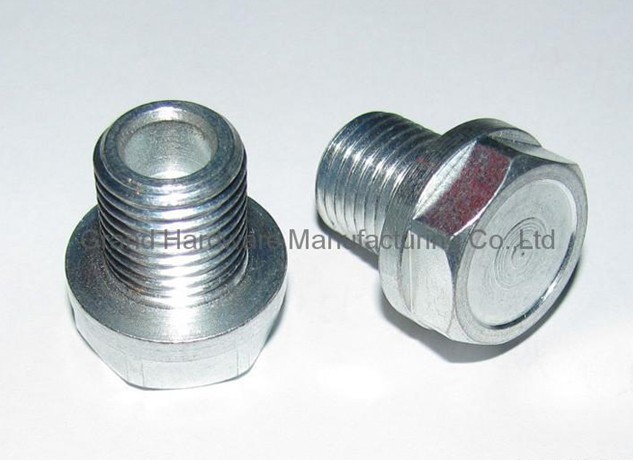 Zinc Plated Steel Hex Oil drain plugs,male NPT pipe thread 1/4",3/8",1/ ...