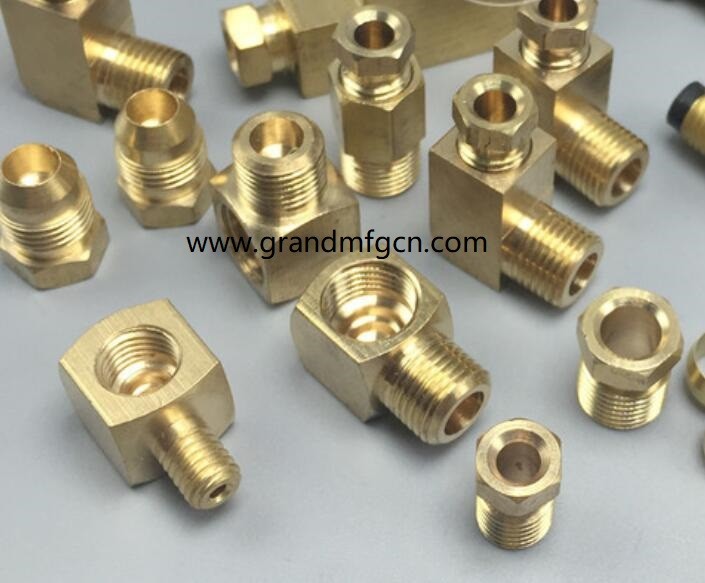 Custom Brass forged Turning parts brass elbow connector fittings NPT ...