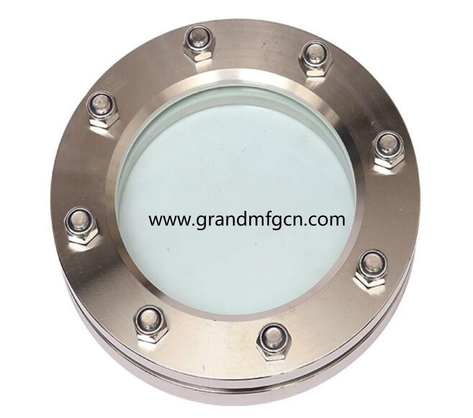 Stainless steel 304 flange visual sight glass windows for reactor mixer ...