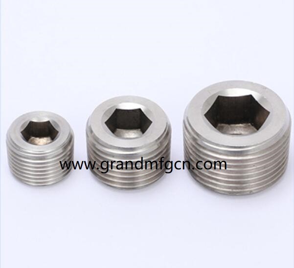 hydraulic SUS304 plug custom hexagon plugs stainless steel casting ...