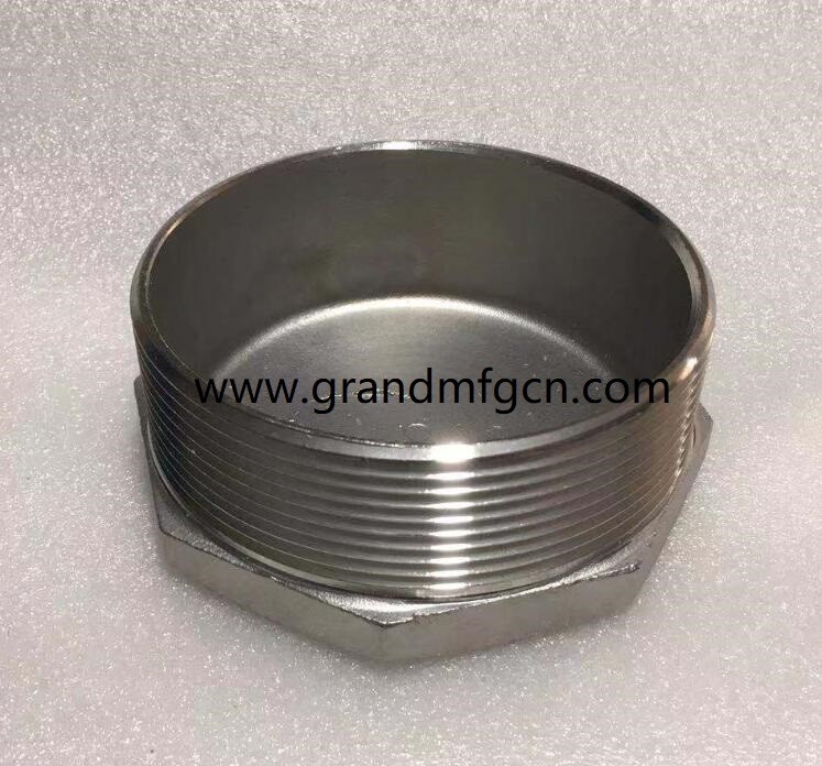 stainless steel Octagon plug male thread OEM precision machined ...