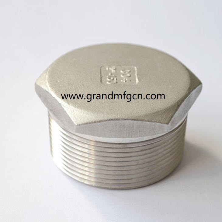 stainless steel Octagon plug male thread OEM precision machined ...