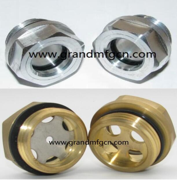 UNF3/4" oil level sight with hexagon nut for tank oil level checking ...