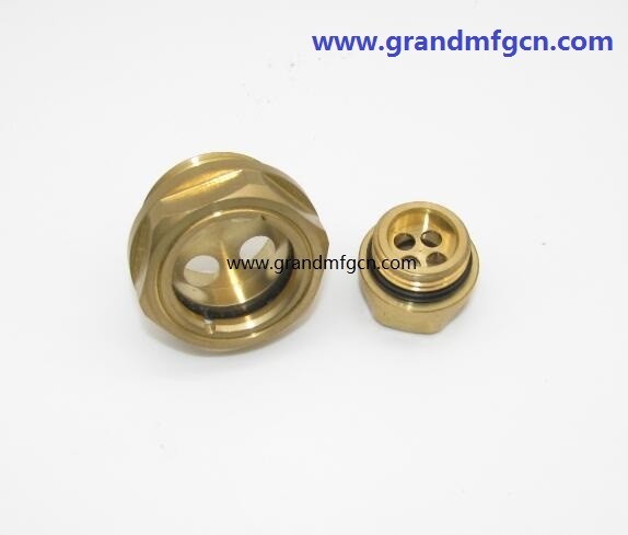 M60X2 Brass blower lubrication system Oil levels Hex screw-in Oil level ...