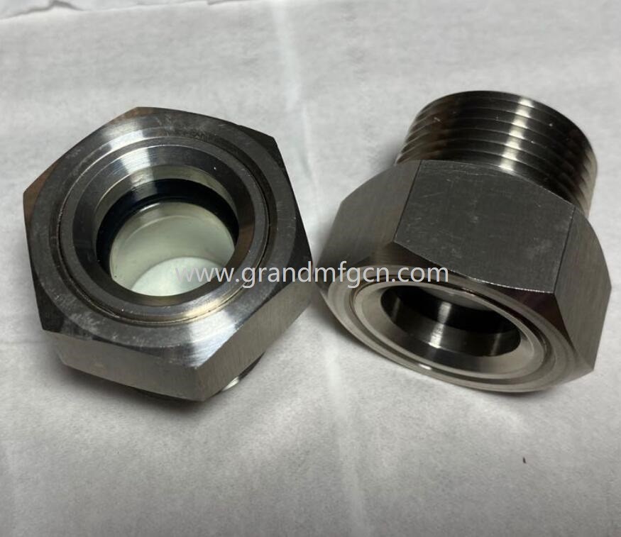 NPT 1/2 inch stainless steel 304 oil lubrication system visual oil ...