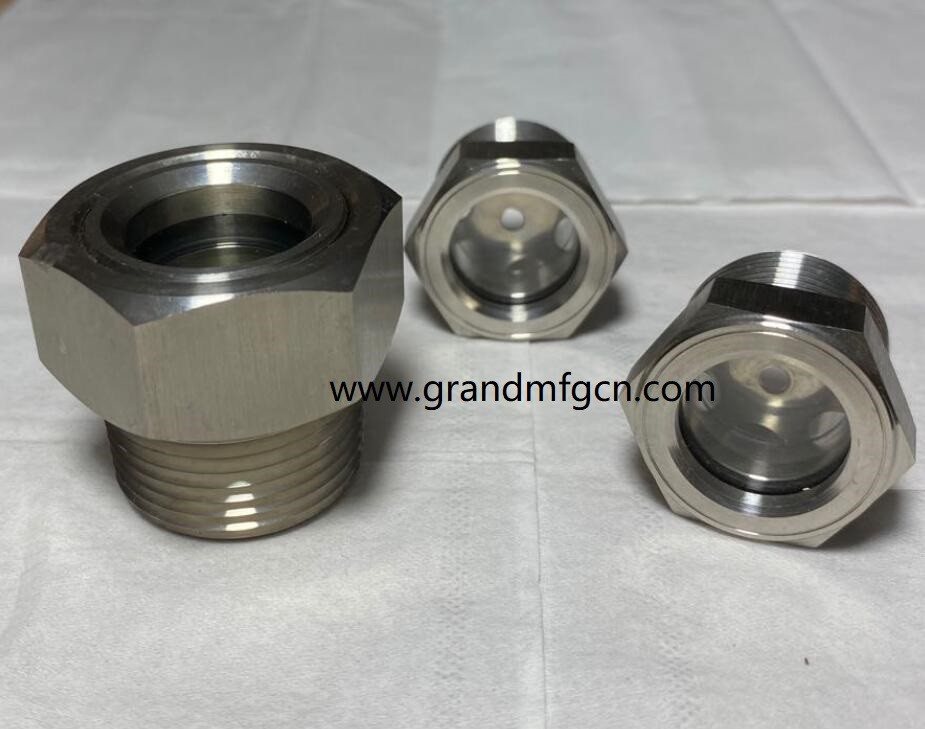 NPT 1/2 inch stainless steel 304 oil lubrication system visual oil ...