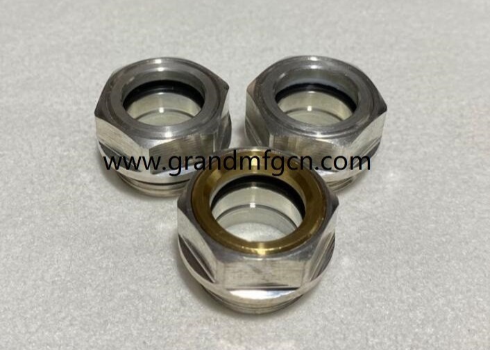 G1/4”3/8"corrosion resistant blower aluminum oil levels hex screw-in ...