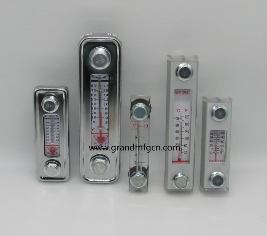 aluminum hydraulic oil level indicator with level marks for Thin-wall ...