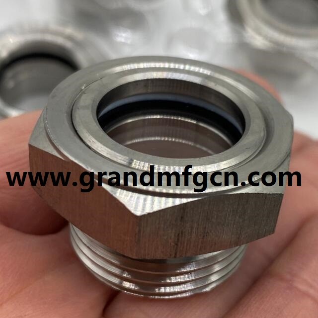 male thread M27X1.5 SS304 sight glass oil sight window for Lab Instant ...