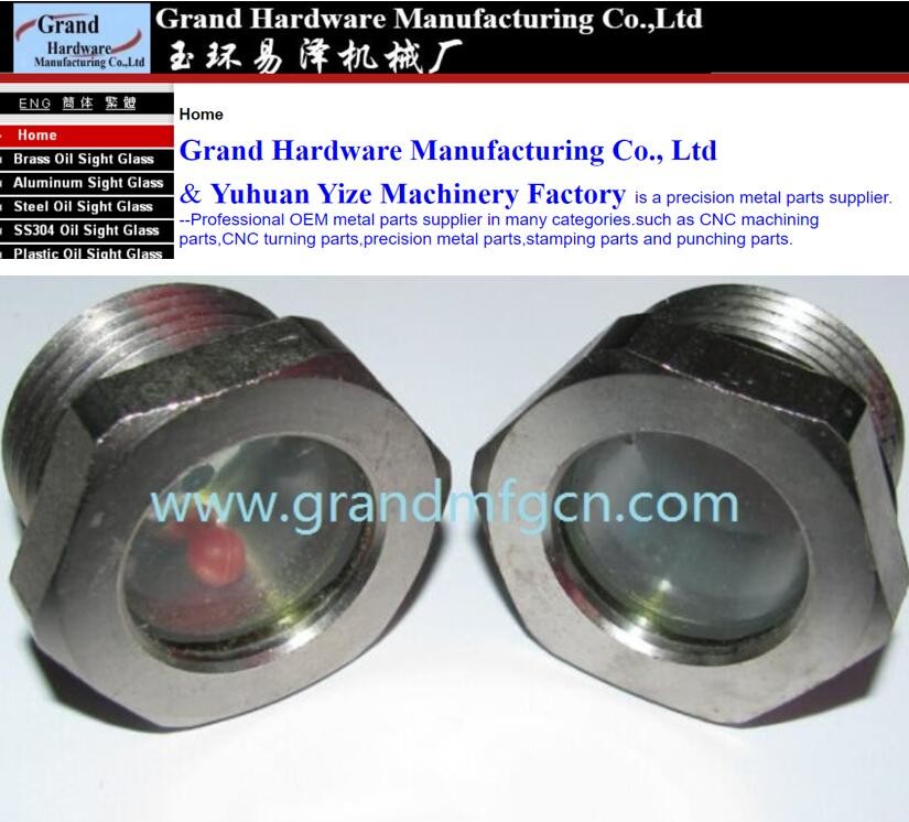 NPT thread BITZER refrigeration fused steel sight glass with ss304 ...