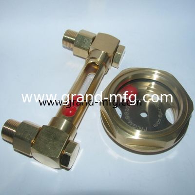 BSP thread G1/4" G1/2 INCH brass oil level gauge indicators with level ...