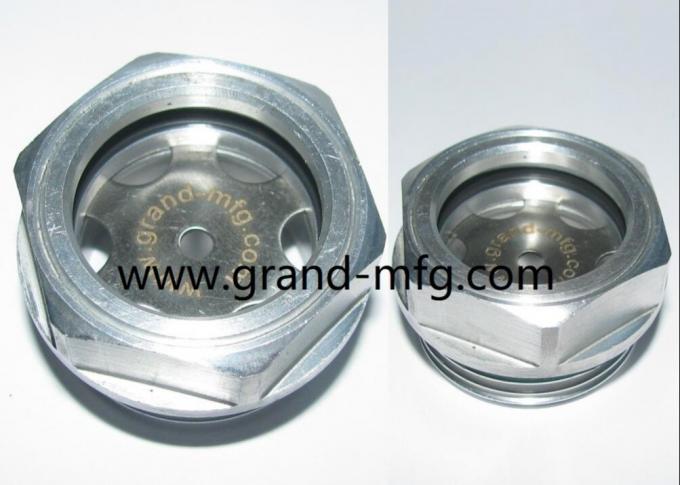 Metric thread aluminum coolant tank sight glass heavy duty surge tank ...