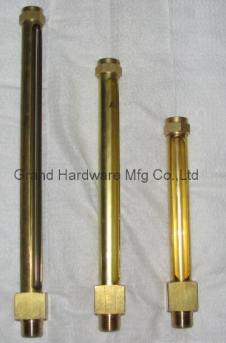 BSP 3/4"male thread Metal Sight Glass steel nickel plated Fused Glass ...
