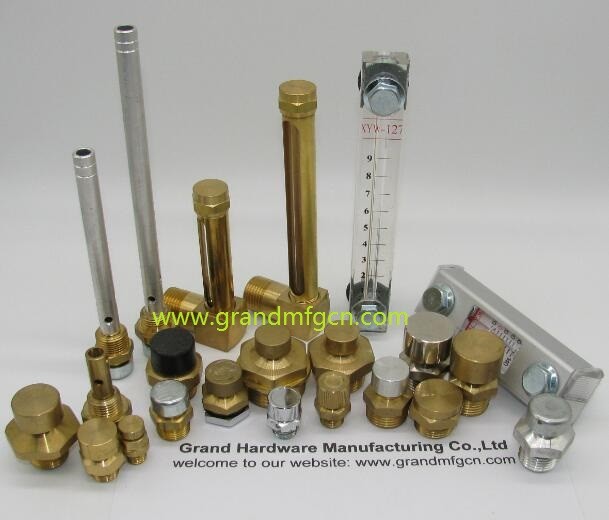 NPT 3/8" 1/2" brass breather vent plugs with brass filler air released ...