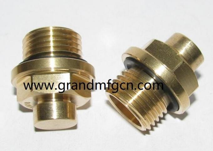 NPT 3/8" 1/2" brass breather vent plugs with brass filler air released ...