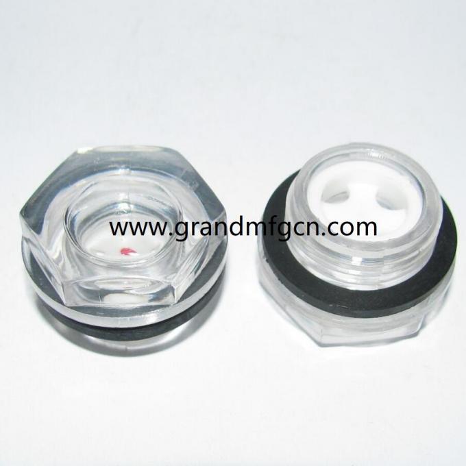 G thread 1/4" 1/2" 3/4" 1" 2" polycarbonate sight glass,plastic oil ...